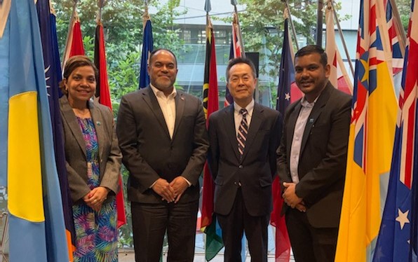 The newly appointed Ambassador Waqabaca of Fiji Embassy in Japan ...