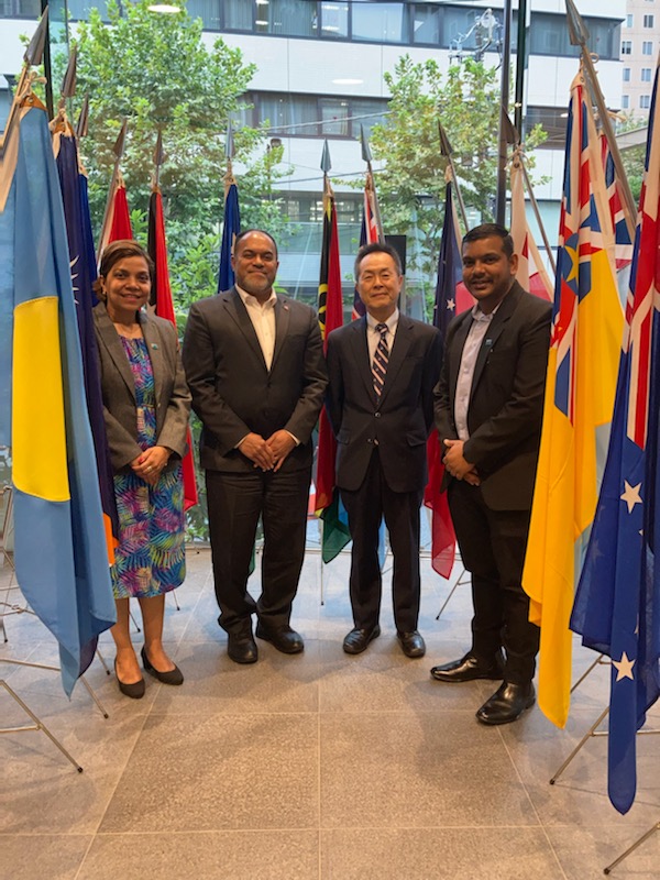The newly appointed Ambassador Waqabaca of Fiji Embassy in Japan ...